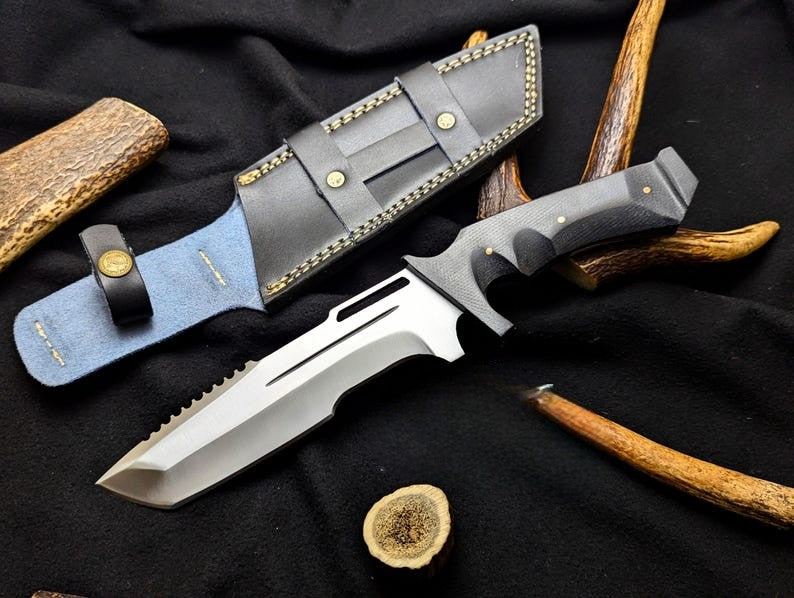 The Legion Inspired Hunting Knife: High Carbon Steel Cosplay Prop ...