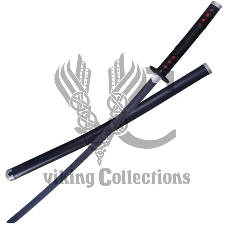 TANJIRO KAMADO SWORD BLACK NICHIRIN BLADE DEMON SLAYER SWORD – Viking ...